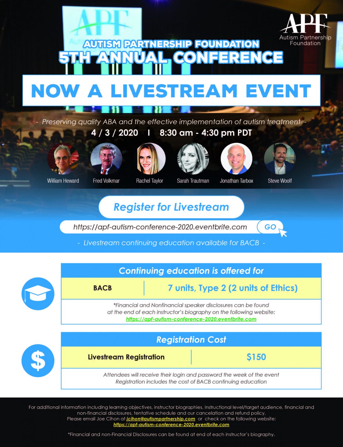 APF 5th Annual Conference 2020 - Autism Partnership Foundation